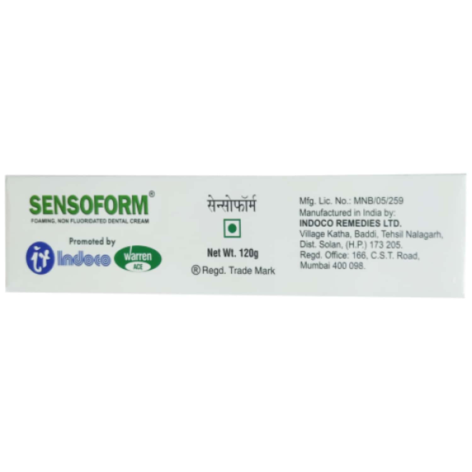 Buy SENSOFORM TOOTH PASTE 120G Online & Get Upto 60% OFF at PharmEasy