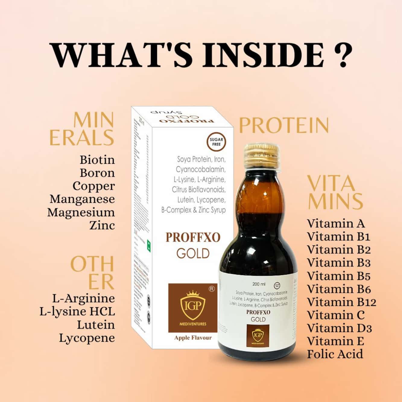 Buy PROFFXO GOLD SYRUP - 200ML Online & Get Upto 60% OFF at PharmEasy