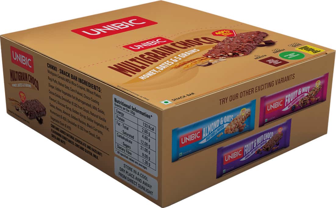 Buy UNIBIC SNACK BAR MULTIGRAIN CHOCO - 30GM Online & Get Upto 60% OFF ...