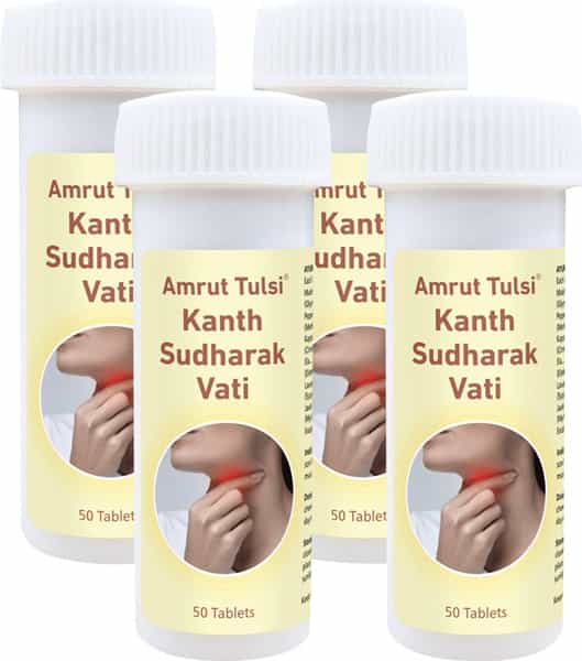 Buy AMRUT TULSI KANTH SUDHARAK VATI (50 CAPSULES - PACK OF 4) Online ...