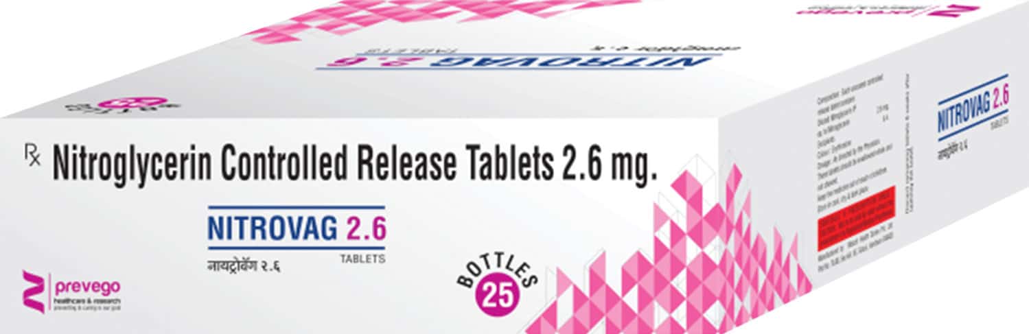 Nitrovag 2.6 MG Tablet (30): Uses, Side Effects, Price & Dosage | PharmEasy