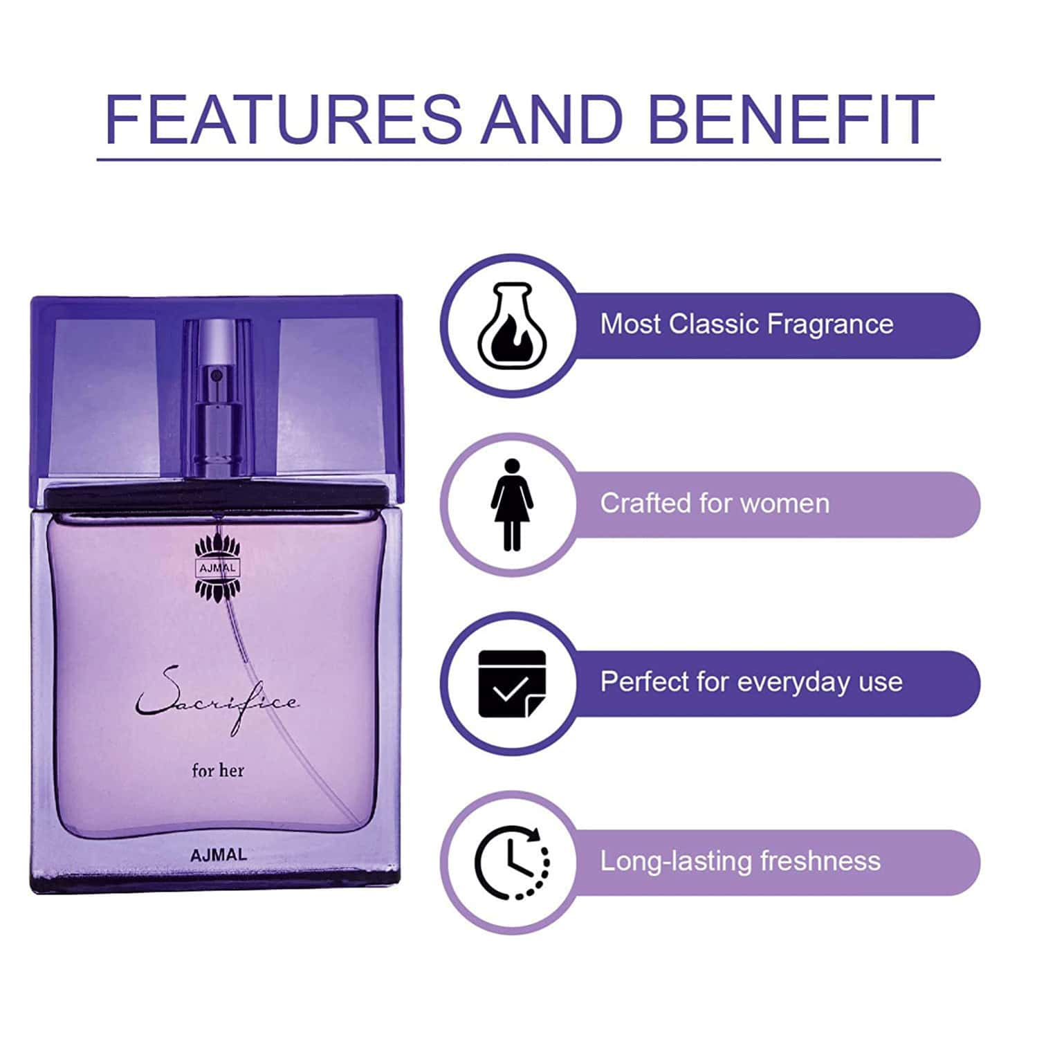 Buy AJMAL DIZA EDP FRUITY 100ML & SACRIFICE FOR HER EDP FLORAL MUSKY ...