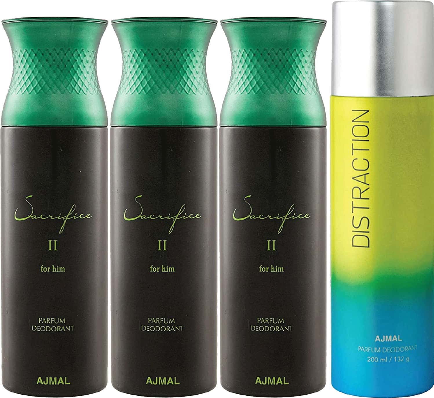 Buy AJMAL 3 SACRIFICE II FOR HIM FOR MEN & 1 NIGHTINGALE FOR MEN ...