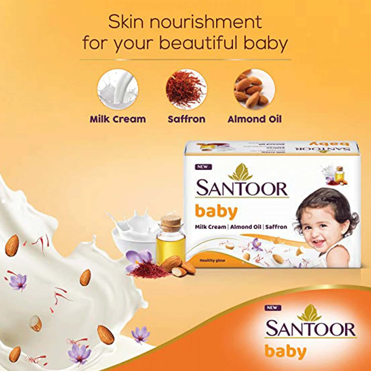 Buy SANTOOR BABY SOAP 125G (PACK OF 3) Online & Get Upto 60% OFF at ...