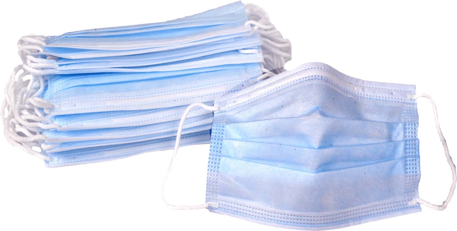 Buy QUARANT 3 PLY BLACK SURGICAL FACE MASK WITH ADJUSTABLE NOSE PIN, UV ...