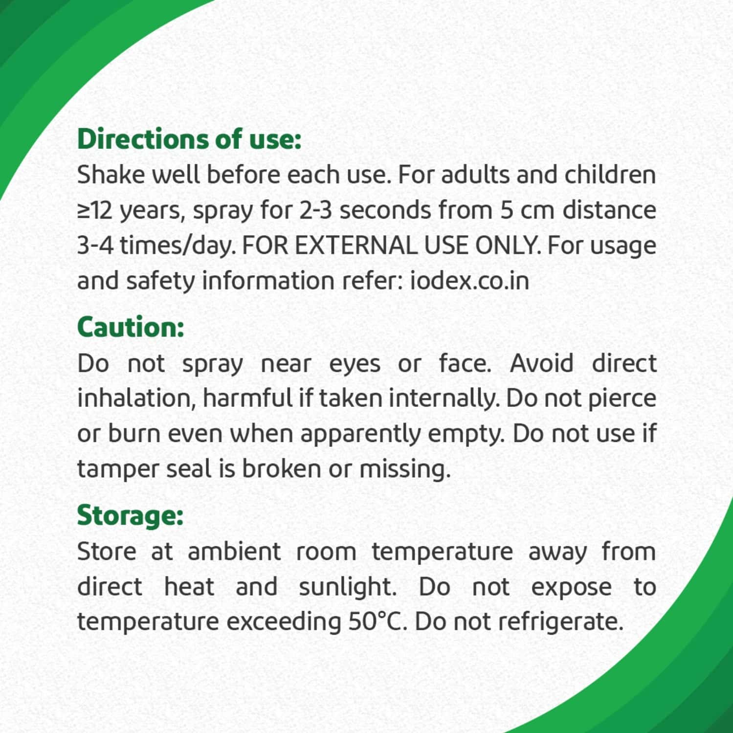 Buy IODEX RAPID ACTION SPRAY - 35 GM Online & Get Upto 60% OFF at PharmEasy