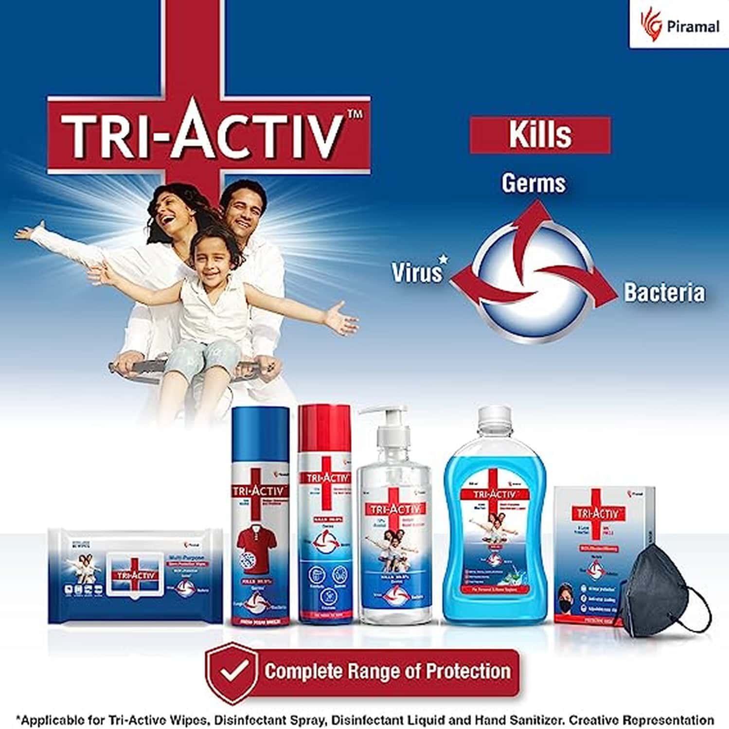 Buy TRI-ACTIV DISINFECTANT SPRAY (230ML) + CLOTHES DISINFECTANT AND ...