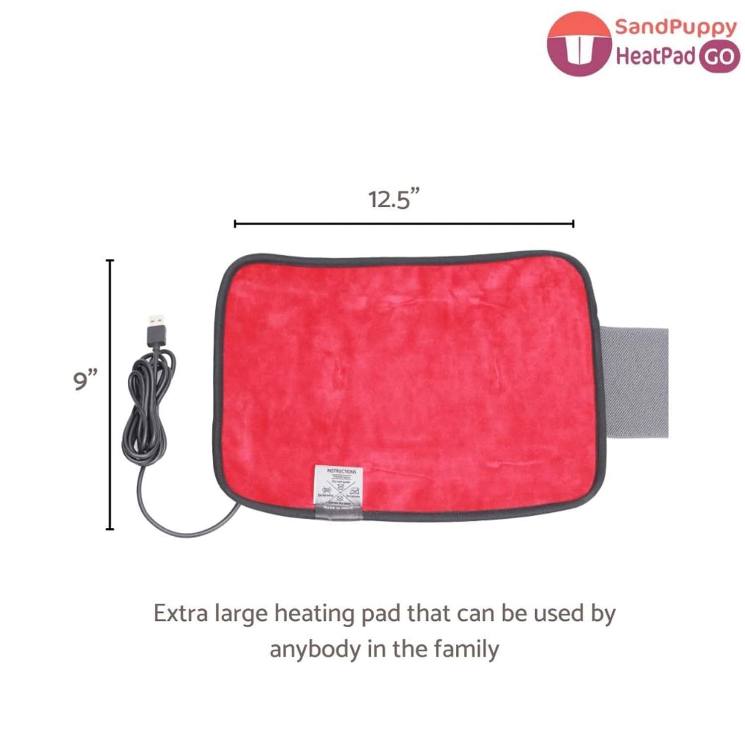 Buy SANDPUPPY HEATPAD GO-USB POWERED HEATING STRAP FOR JOINT PAINS FOR ...