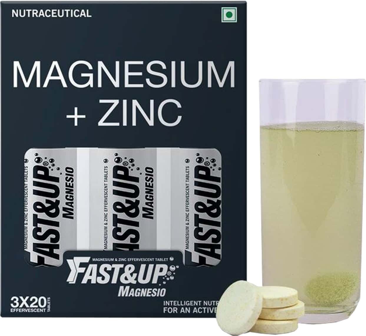 Buy FAST&UP MAGNESIUM SUPPLEMENT +ZINC,ANTI STRESS,MUSCLE RECOVERY ...