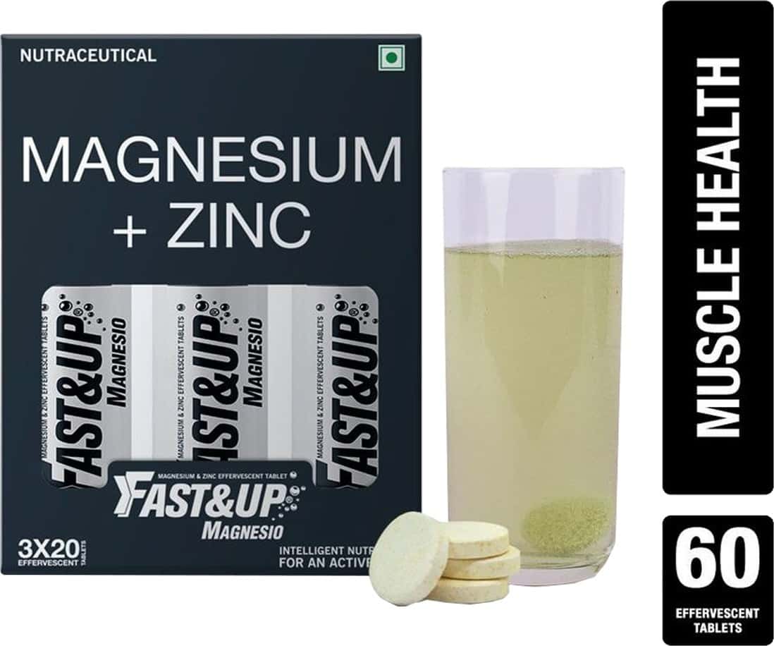 Buy FAST&UP MAGNESIUM SUPPLEMENT +ZINC,ANTI STRESS,MUSCLE RECOVERY ...