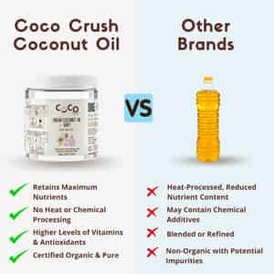 Buy COCO CRUSH COLD PRESSED VIRGIN COCONUT OIL FOR BABY HAIR & SKIN ...