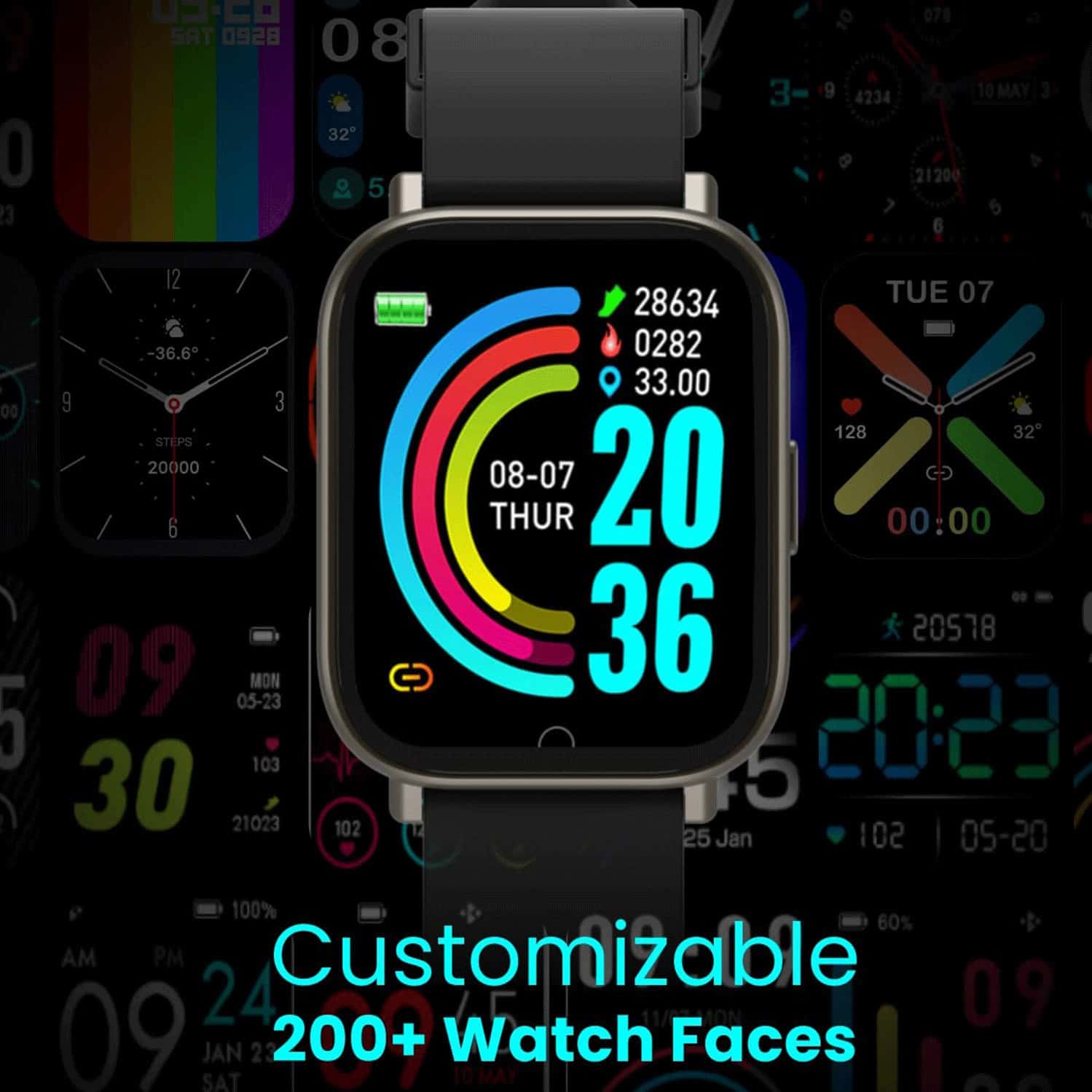 Buy PORTRONICS KRONOS Y1 POR-1427 - SMART WATCH BLACK Online & Get Upto ...