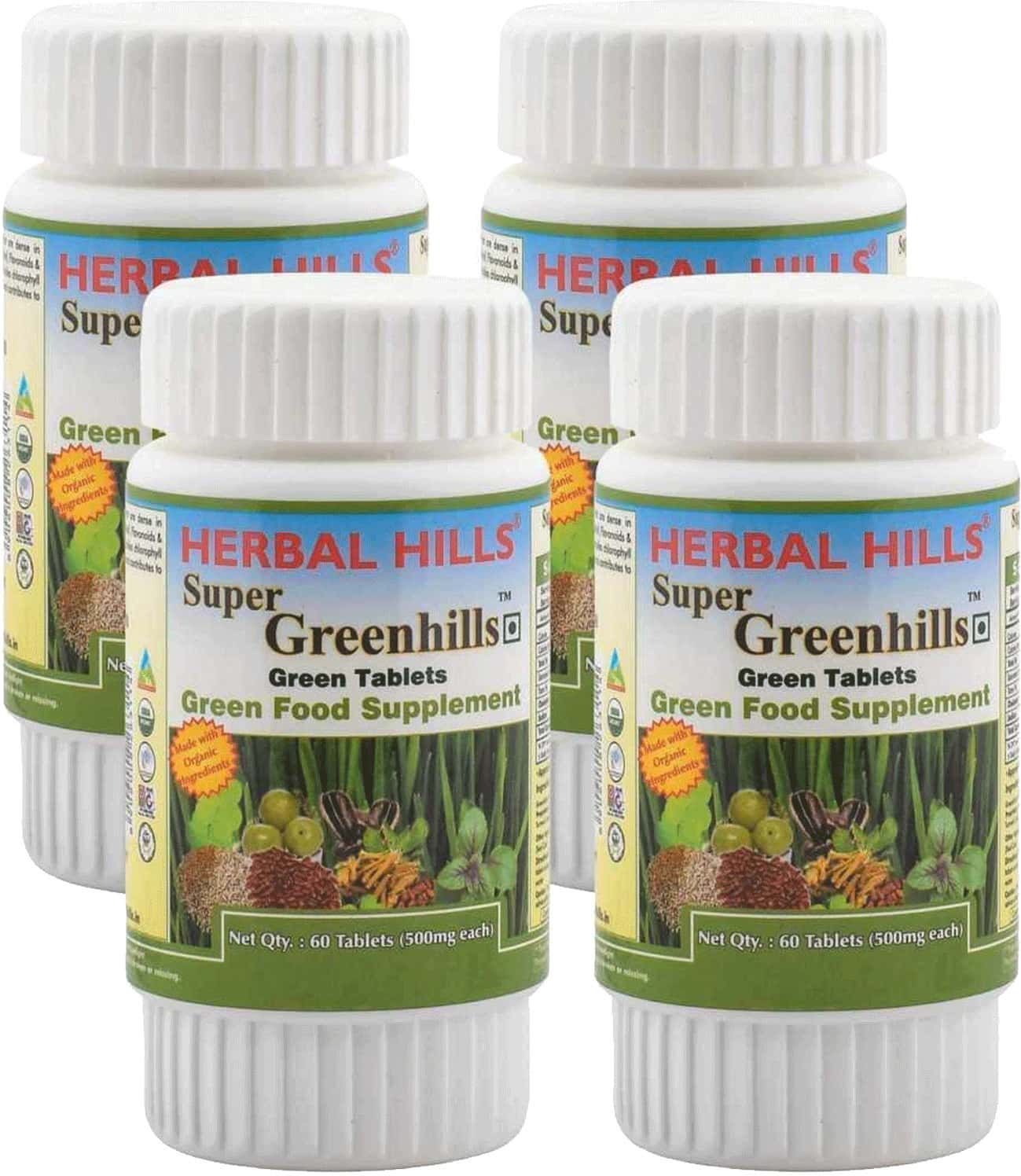 Buy HERBAL HILLS SUPER GREENHILLS - VALUE PACK 900 TABLETS (PACK OF 2 ...