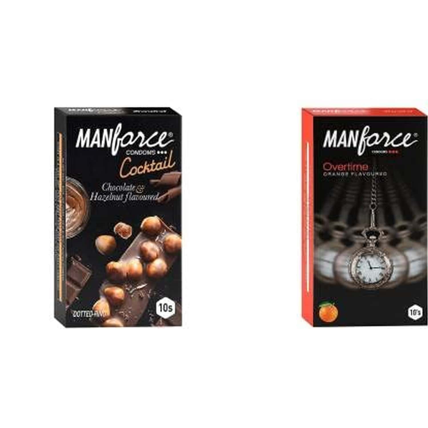 Buy MANFORCE COCKTAIL CONDOMS HAZELNUT+CHOCOLATE & 3 IN 1 OVERTIME ...