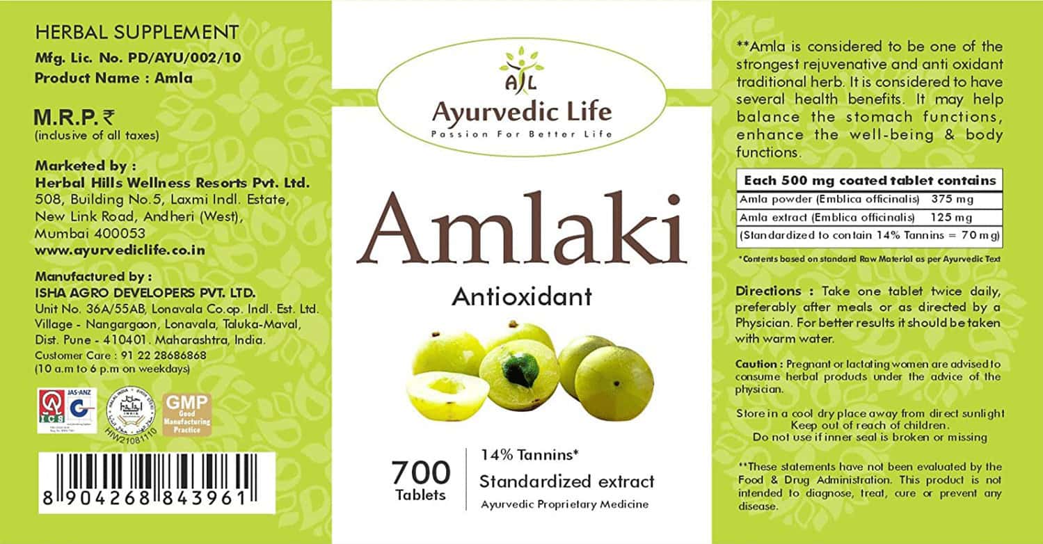 Buy AL-AYURVEDIC LIFE AMLA 700 TABLETS PACK OF 2 Online & Get Upto 60% ...