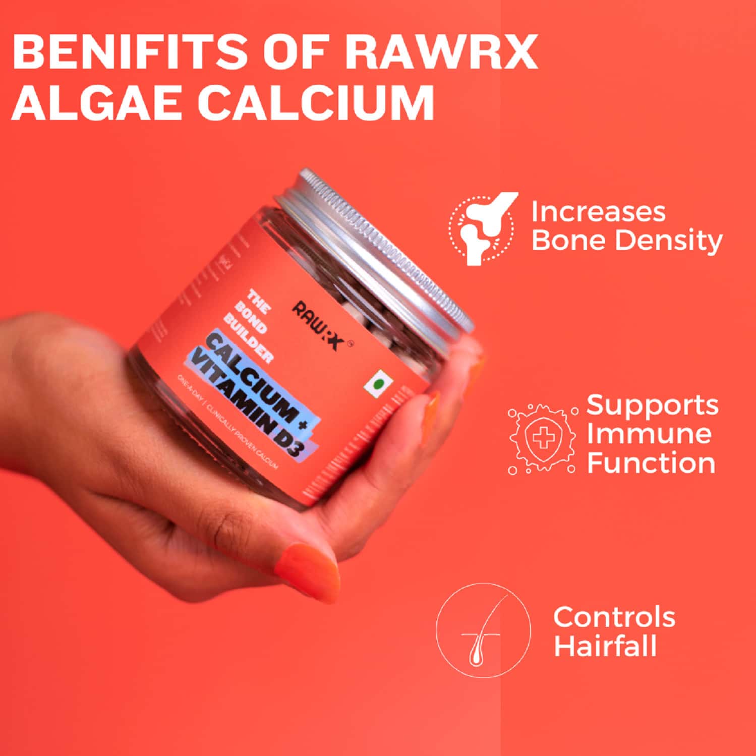 Buy RAWRX PLANT-BASED CALCIUM TABLETS WITH VITAMIN C & D3, 30 TABLETS (PACK OF 3) Online & Get ...