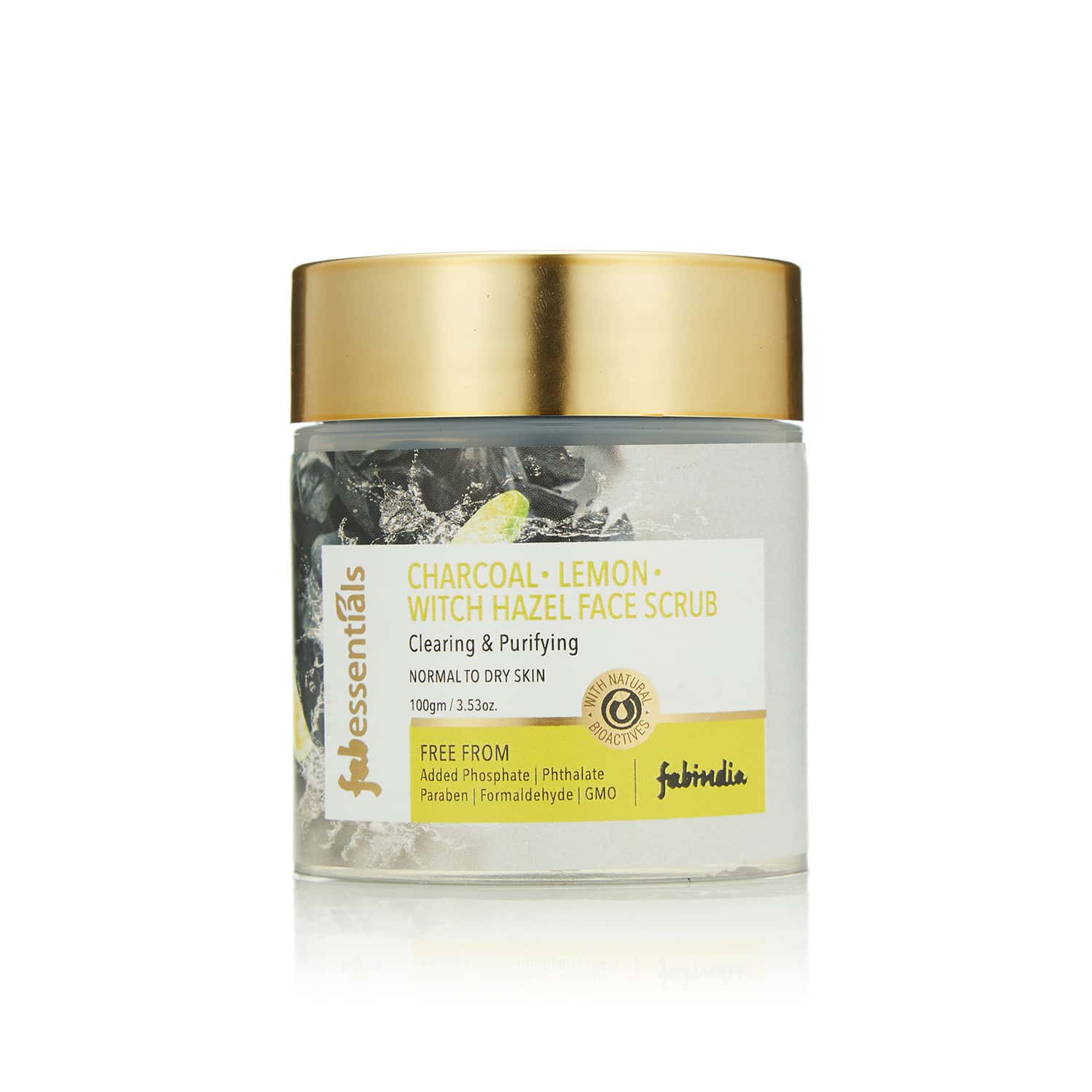 Buy FABESSENTIALS CHARCOAL LEMON WITCH HAZEL FACE SCRUB 100 GM Online ...