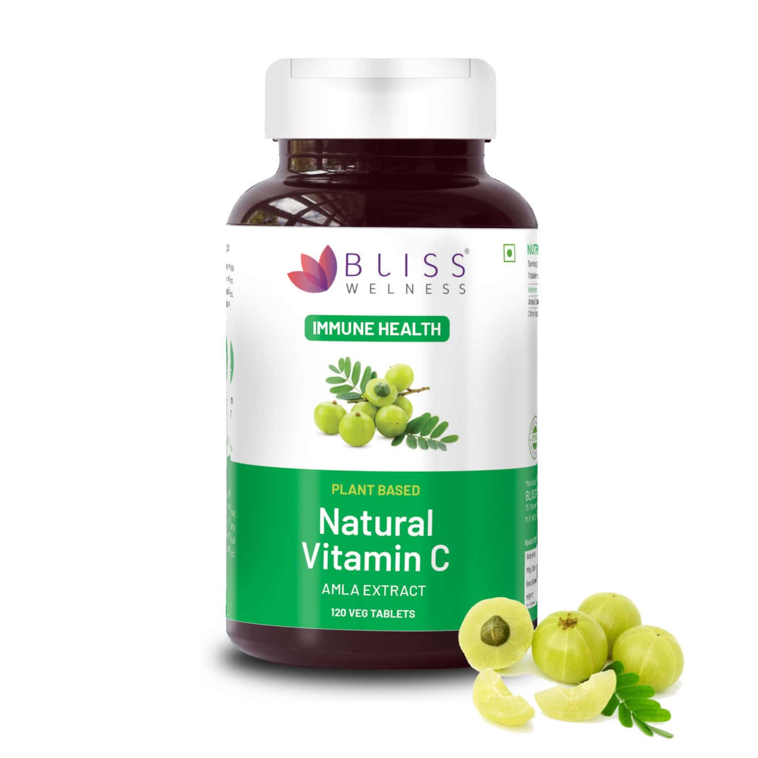 Buy BLISS WELNESS NATURAL VITAMIN C (AMLA EXTRACT)| IMMUNITY BOOST SKIN CARE SUPPLEMENT - 60 VEG ...