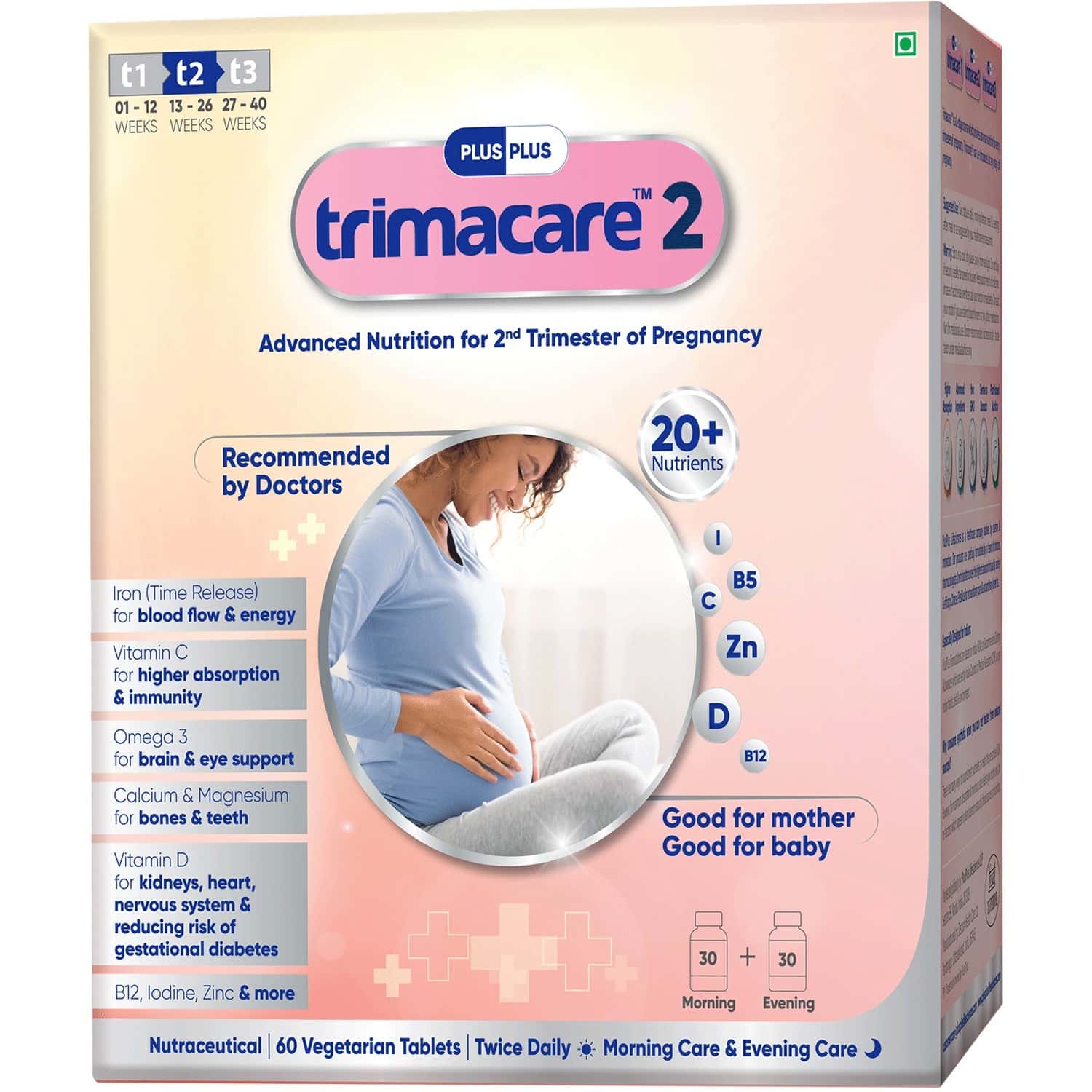 Buy TRIMACARE 2 VEGETARIAN TABLET (30 EACH) Online & Get Upto 60% OFF ...
