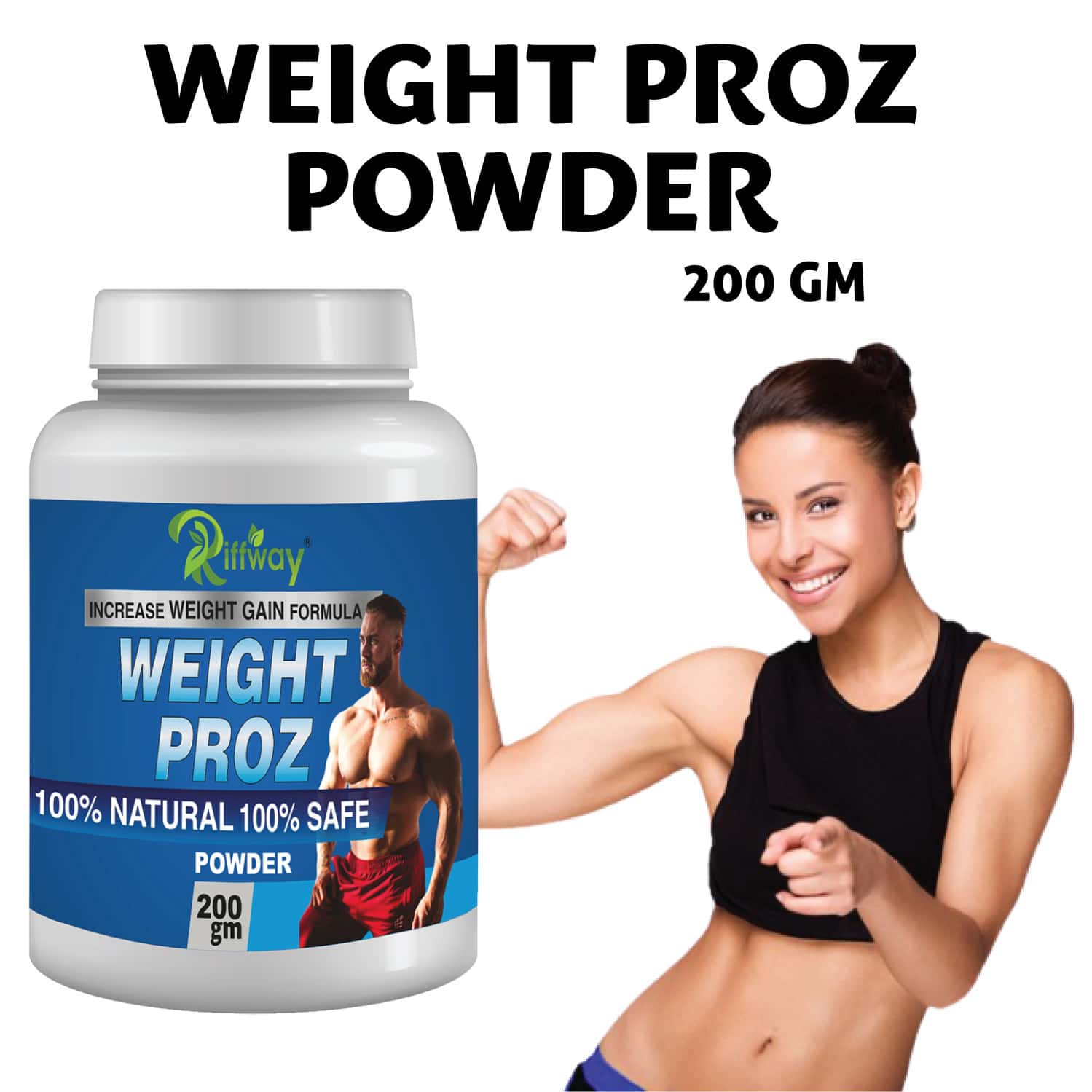 Buy RIFFWAY WEIGHT PROZ WEIGHT GAIN POWDER | SAFE & EFFECTIVE WAY FOR ...
