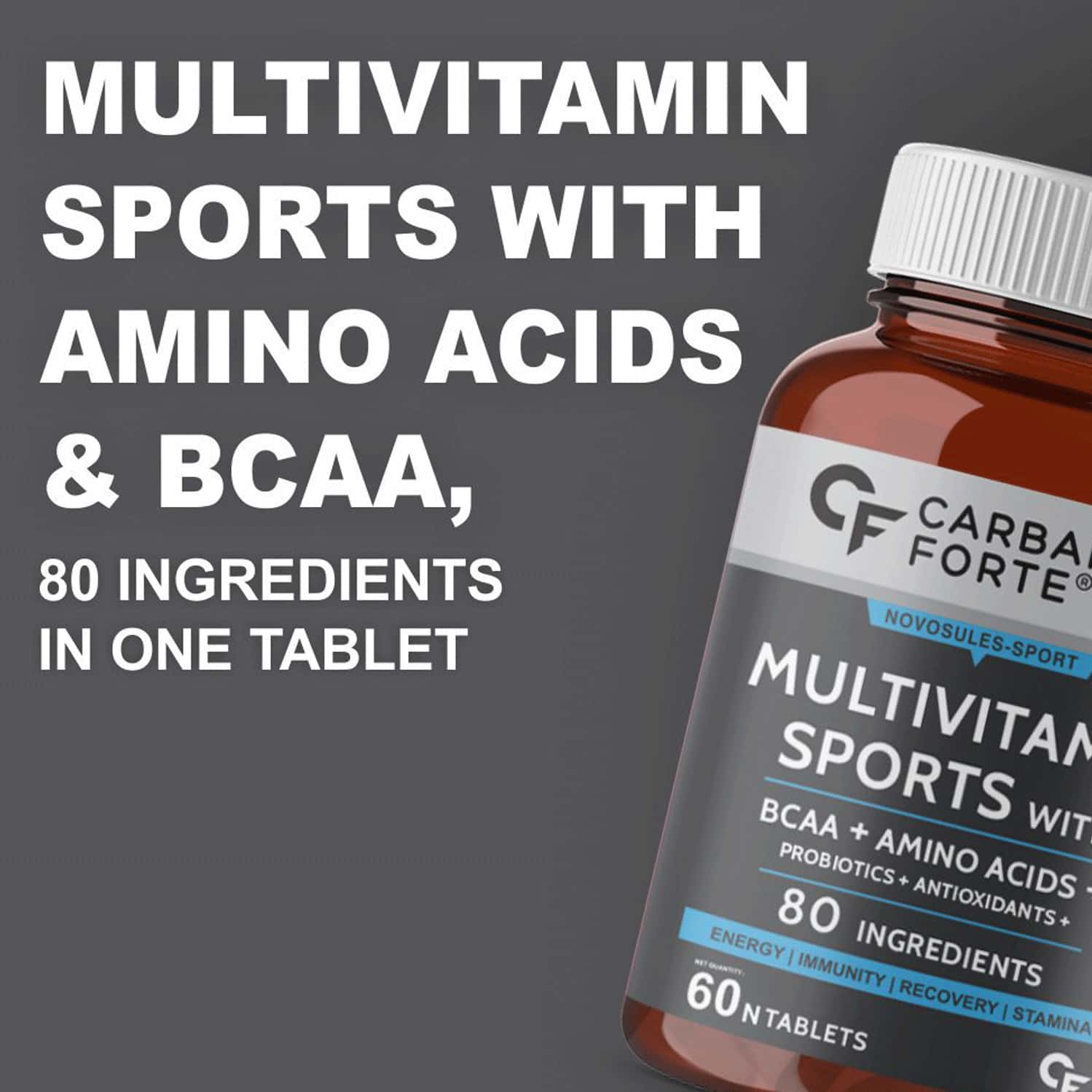 Buy CARBAMIDE FORTE MULTIVITAMIN FOR SPORTS WITH BCAA AMINO ACIDS-60 ...