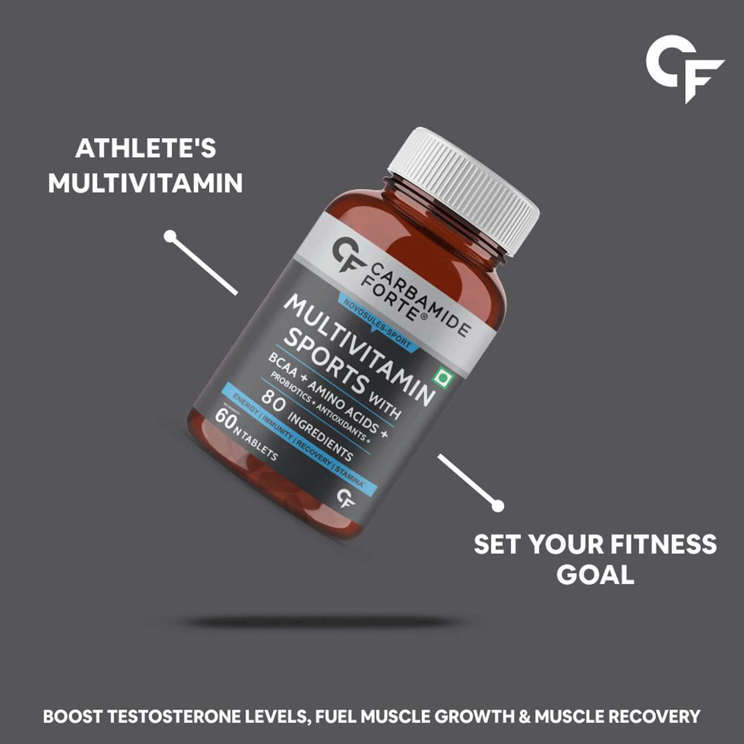Buy CARBAMIDE FORTE MULTIVITAMIN FOR SPORTS WITH BCAA AMINO ACIDS-60 ...