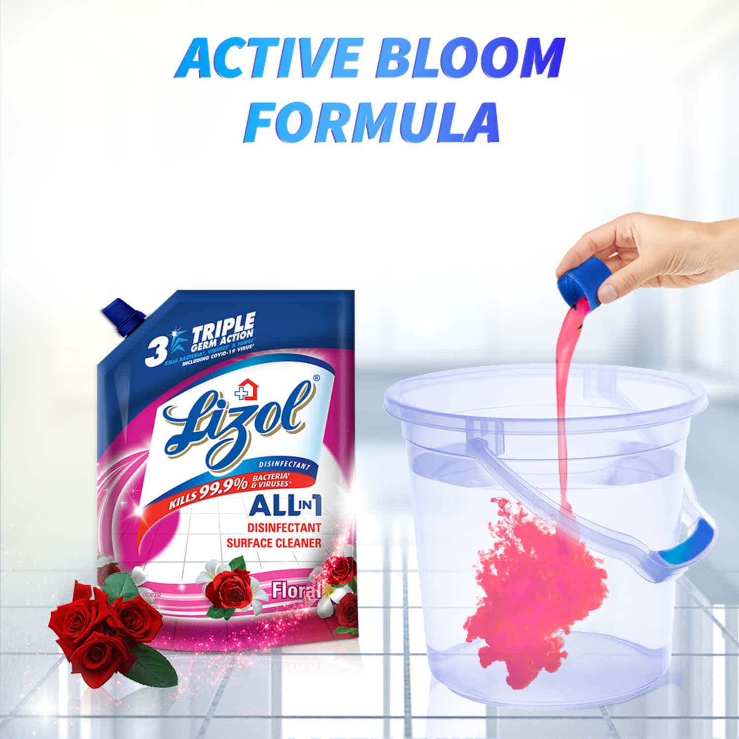 Buy LIZOL DISINFECTANT SURFACE & FLOOR CLEANER LIQUID REFILL PACK ...