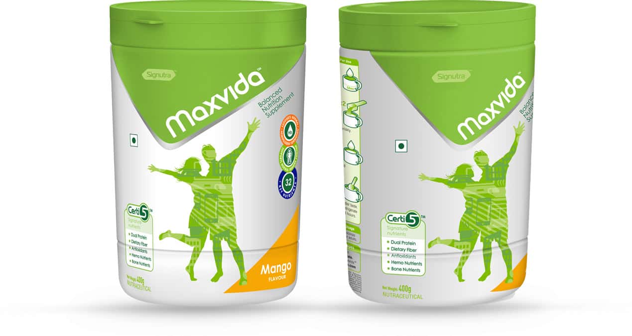 Buy MAXVIDA BALANCED NUTRITION MANGO NUTRITION SUPPLEMENT JAR OF 400 G ...