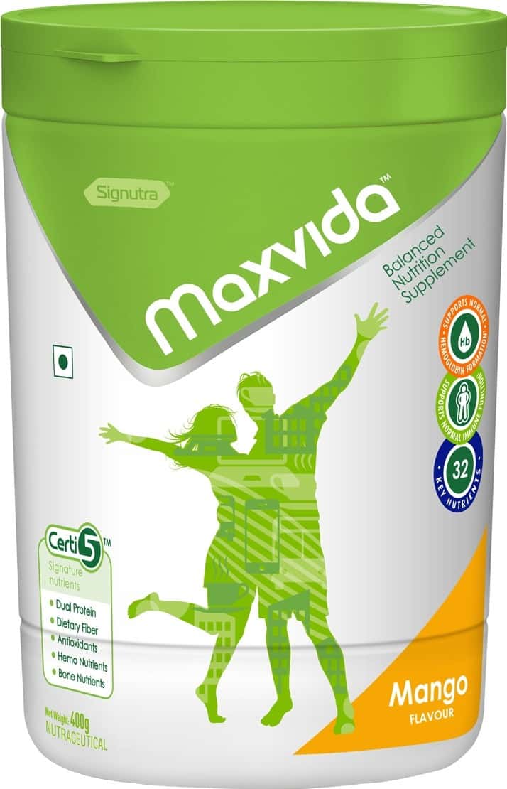 Buy MAXVIDA BALANCED NUTRITION MANGO NUTRITION SUPPLEMENT JAR OF 400 G ...