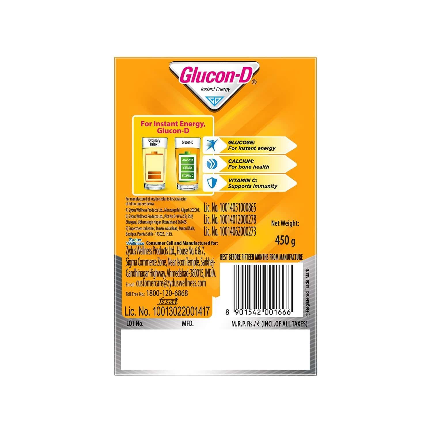 Buy GLUCON D MANGO HEALTH FOOD BOX OF 450 G Online & Get Upto 60% OFF ...