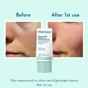 Buy WISHCARE NIACINAMIDE OIL BALANCE SUNSCREEN SPF 50 PA++++ LIGHT ...