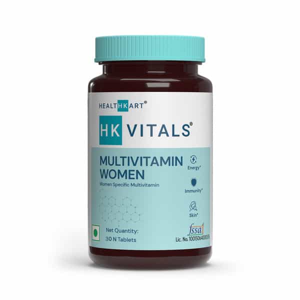 Buy HEALTHKART HK VITALS MULTIVITAMIN FOR WOMEN, BOOSTS ENERGY, STAMINA & SKIN HEALTH, 30 ...