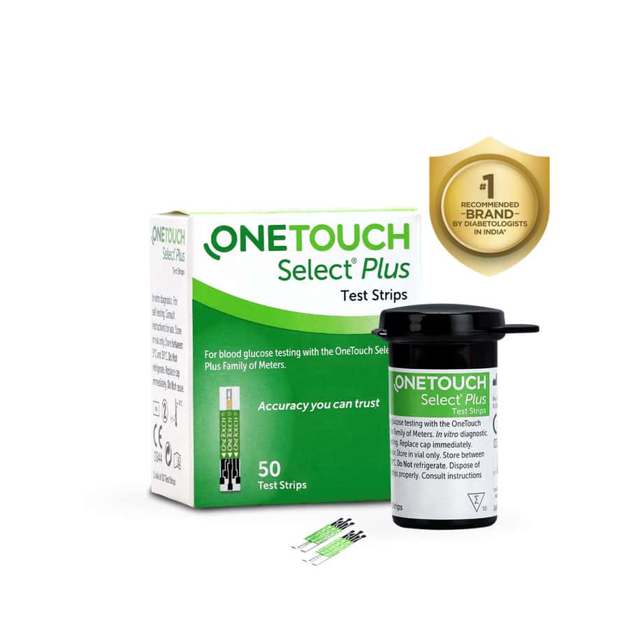 Buy ONETOUCH SELECT PLUS TEST STRIPS | PACK OF 25 STRIPS | FOR USE WITH ...