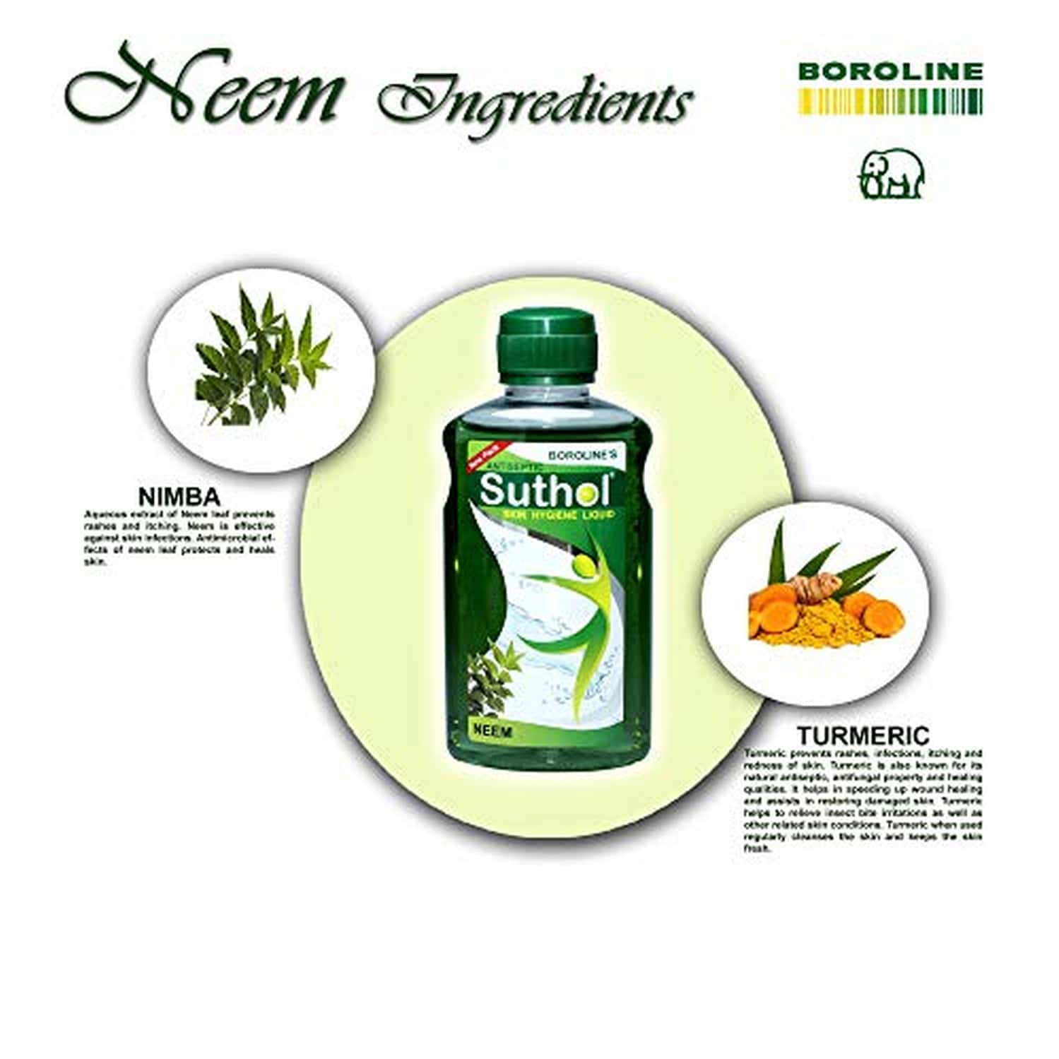 Buy BOROLINE'S SUTHOL NEEM ANTISEPTIC DISINFECTION LIQUID DROP 200MLX1 & CHANDAN LIQUID DROP ...