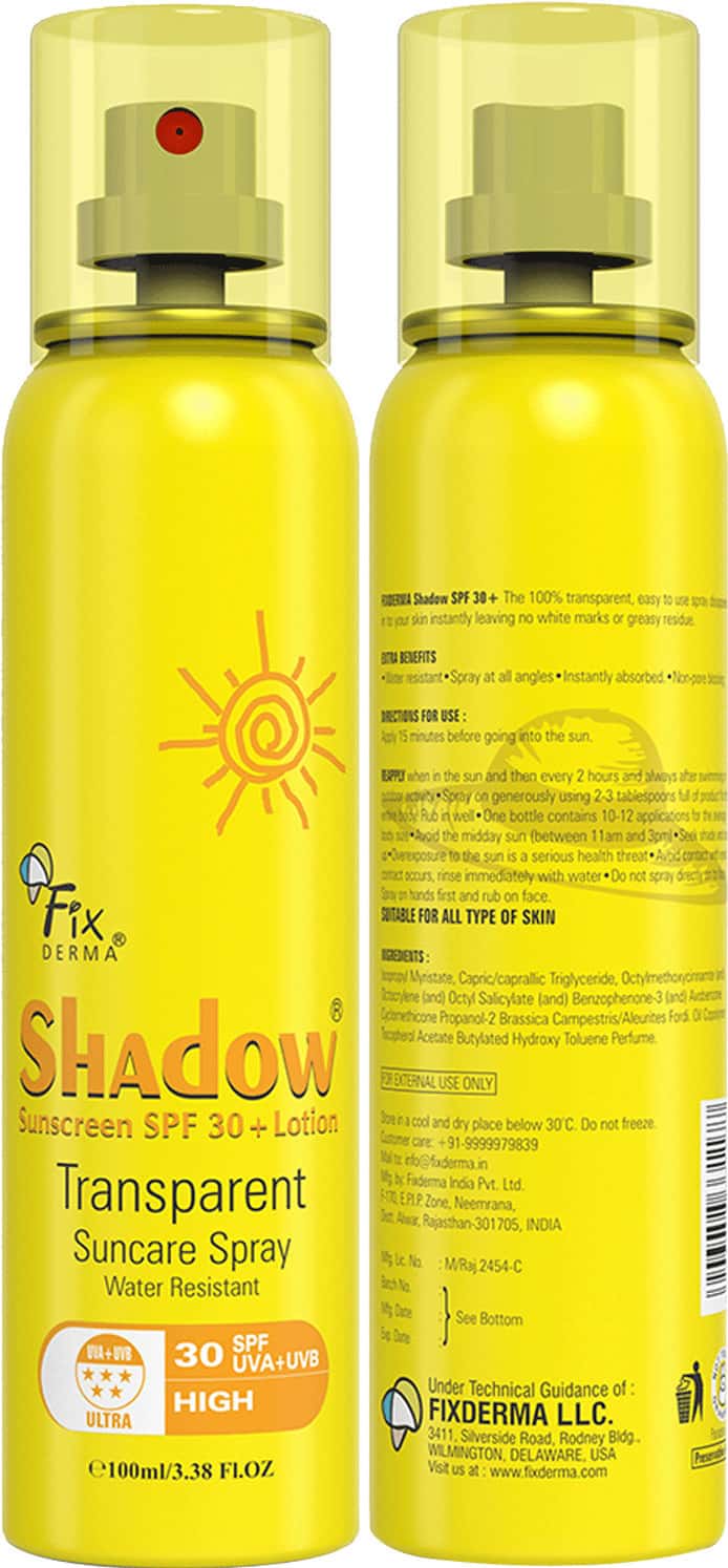 Buy FIXDERMA SHADOW 30 SPRAY LOTION 100ML Online & Get Upto 60% OFF at ...
