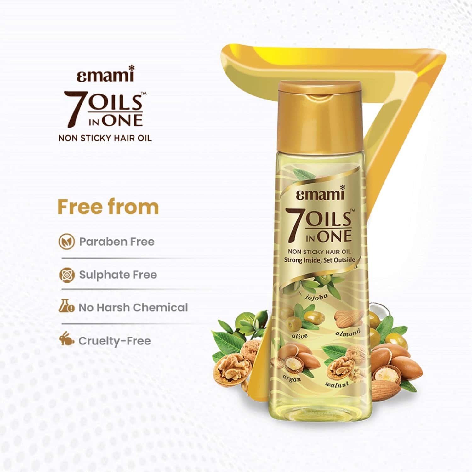 Buy EMAMI 7 OILS IN ONE HAIR OIL BOTTLE OF 300 ML Online & Get Upto 60% ...