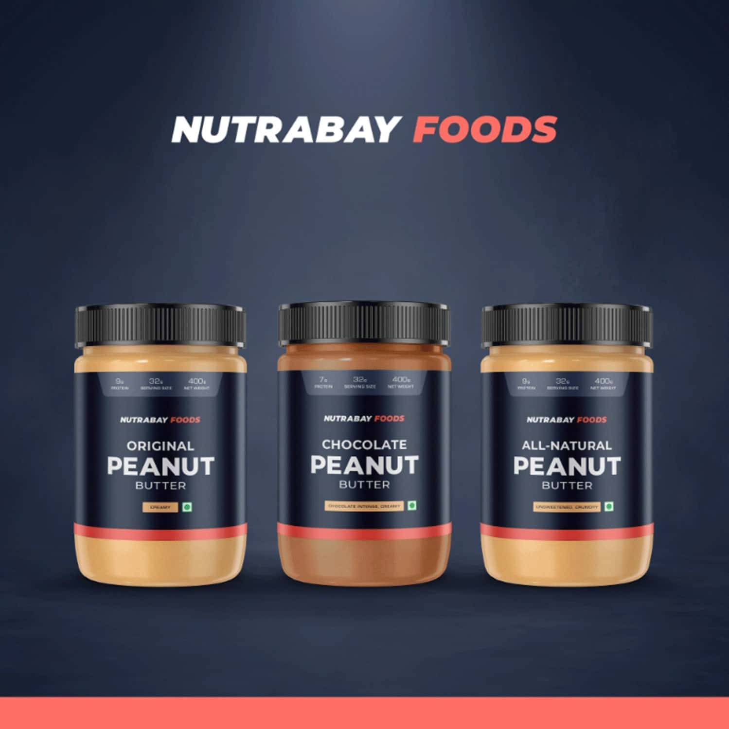 Buy NUTRABAY FOODS PEANUT BUTTER (CREAMY) - CHOCOLATE INTENSE 400G ...