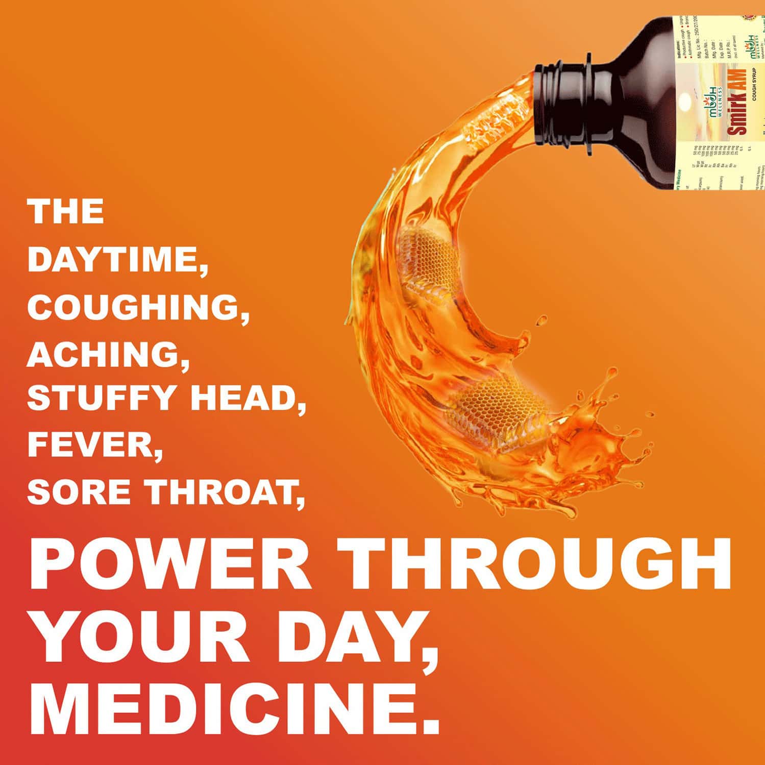 Buy MBDHWELLNESS SMIRK COUGH SYRUP AM+PM MULTI SYMPTOM COMBO PACK DAY ...