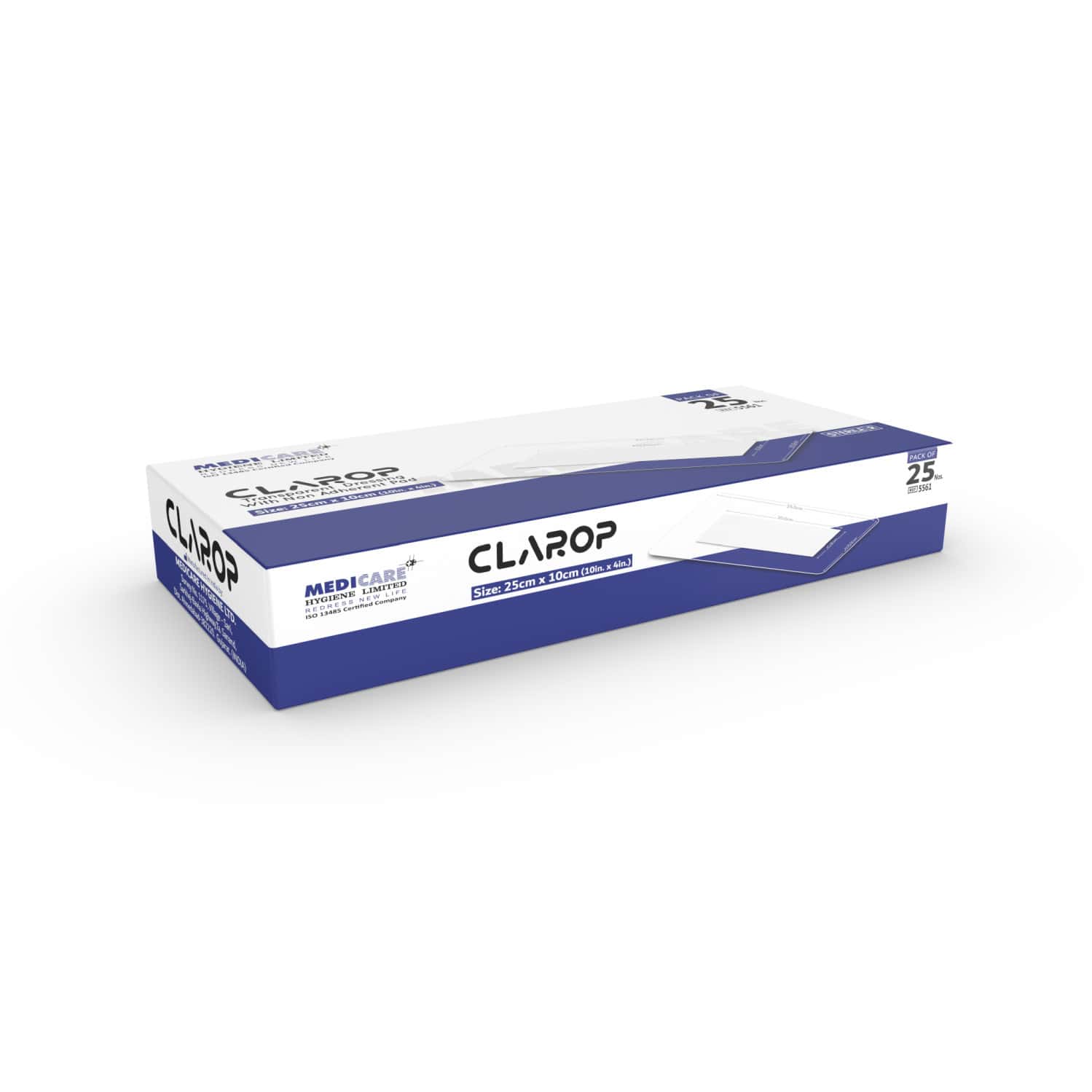 Buy MEDICA CLAROP TRANSPARENT DRESSING WITH NON ADHERENT PAD 10CM X ...