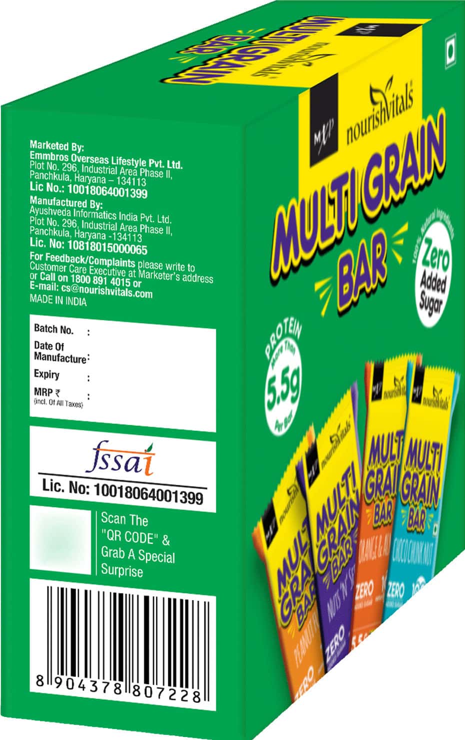 Buy NOURISHVITALS ASSORTED MULTIGRAIN BARS NO ADDED FLAVORS NATURALLY ...