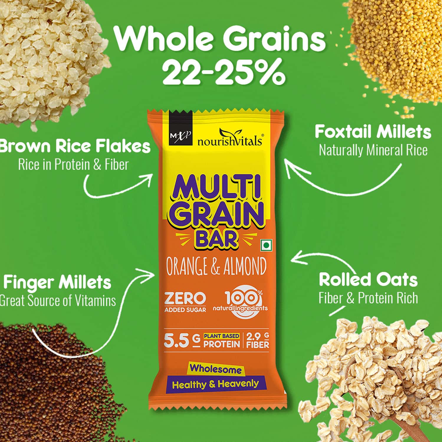 Buy NOURISHVITALS ASSORTED MULTIGRAIN BARS NO ADDED FLAVORS NATURALLY ...