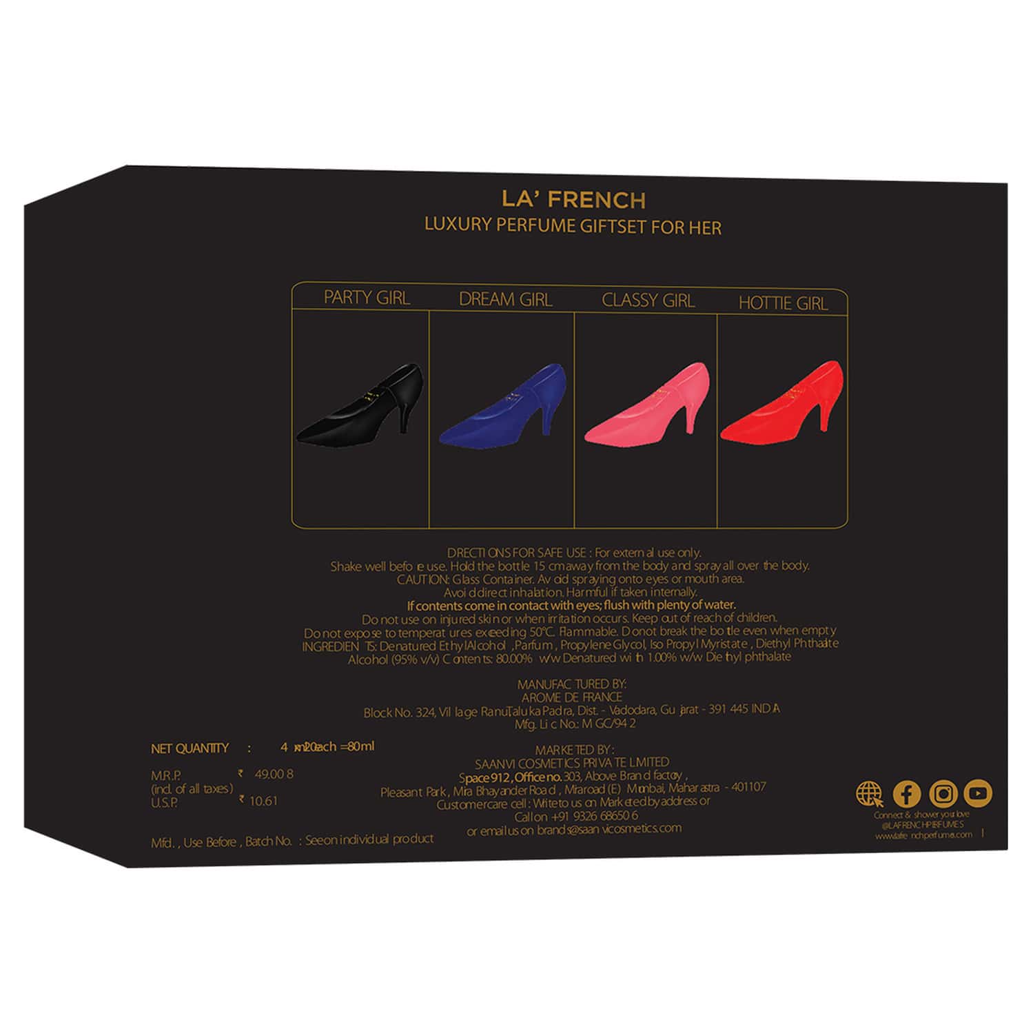 Buy LA FRENCH SASSY GIRL PERFUME GIFT SET|CLASSY GIRL, DREAM GIRL ...