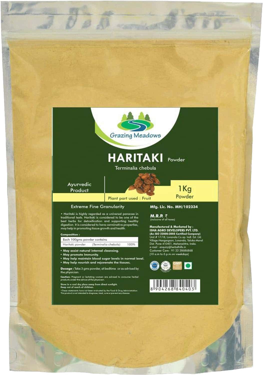 Buy AYURVEDIC LIFE HARITAKI POWDER - 1 KG Online & Get Upto 60% OFF at ...