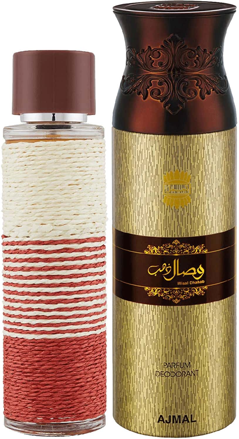 Buy AJMAL 3 WISAL DAHAB DEO 200ML & YEARN EAU DE PARFUM 20ML PACK OF 4 (TOTAL 620ML) FOR MEN ...