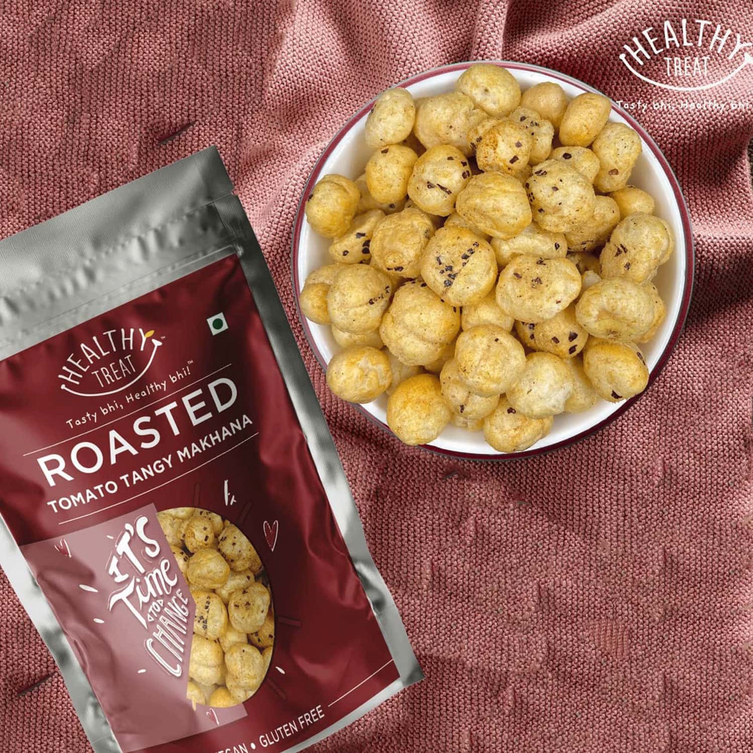 Buy HEALTHY TREAT ROASTED MAKHANA- PUDINA, PERI PERI, & TOMATO TANGY ...