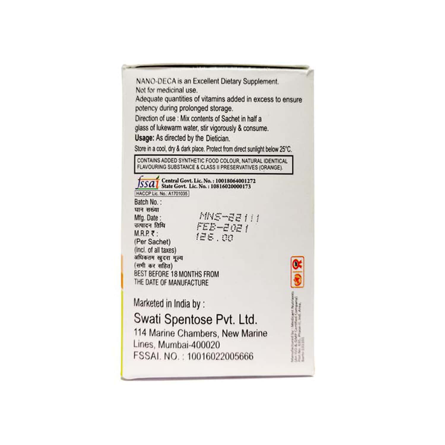 Buy NANO-DECA SACHETS(FOR MALE SEXUAL DYSFUNCTION) Online & Get Upto 60 ...