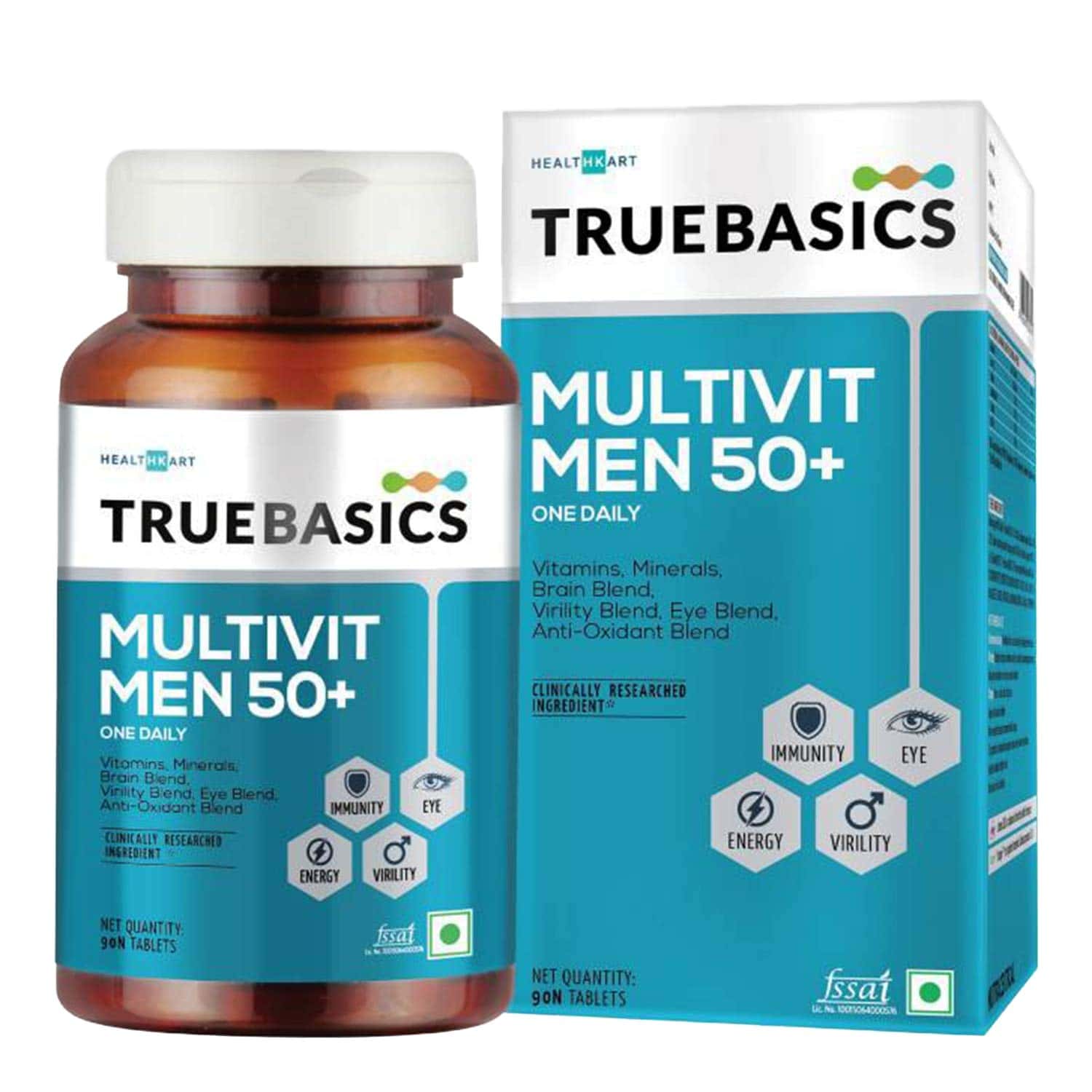 Buy TRUEBASICS MULTIVIT MEN 50+ - 30 TABLETS Online & Get Upto 60% OFF ...