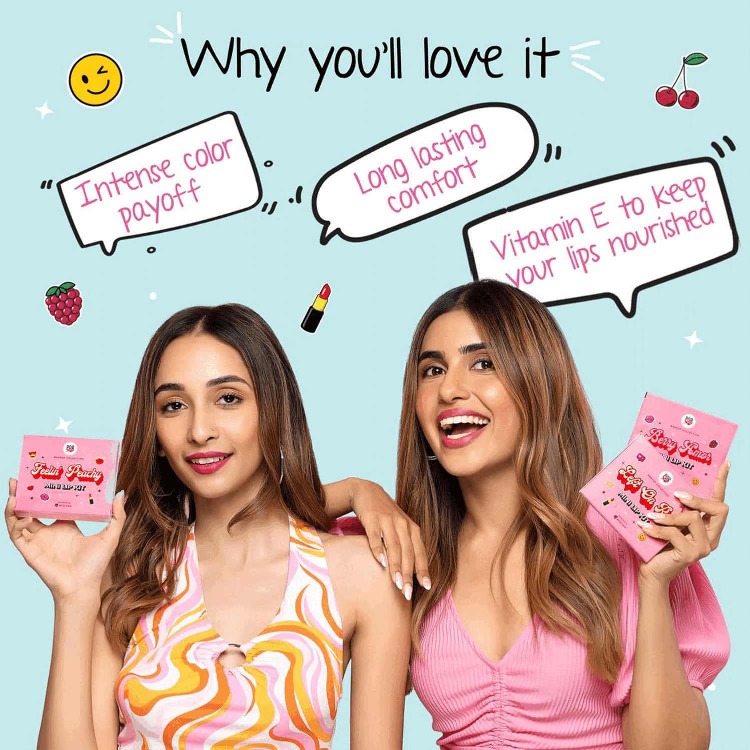 Buy MYGLAMM POPXO MAKEUP - MINI LIP KIT-BERRY AMOR Online & Get Upto 60 ...