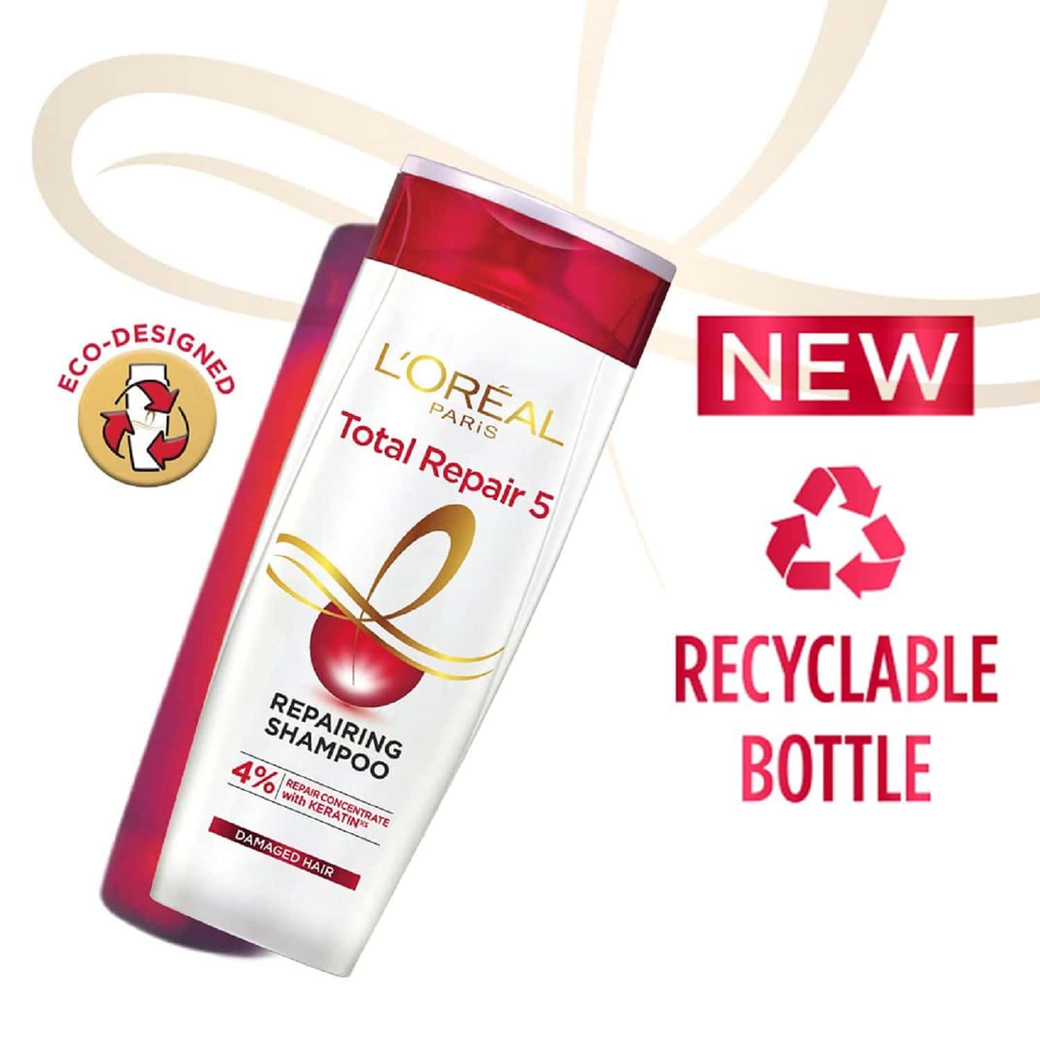 Buy L'OREAL PARIS TOTAL REPAIR 5 REPAIRING SHAMPOO FOR DAMAGED HAIR ...