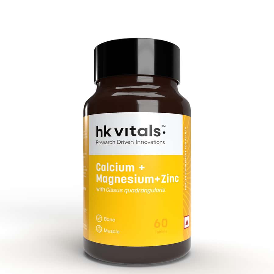 Buy HEALTHKART HK VITALS CALCIUM+MAGNESIUM+ZINC VITAMIN D3 | BONE ...
